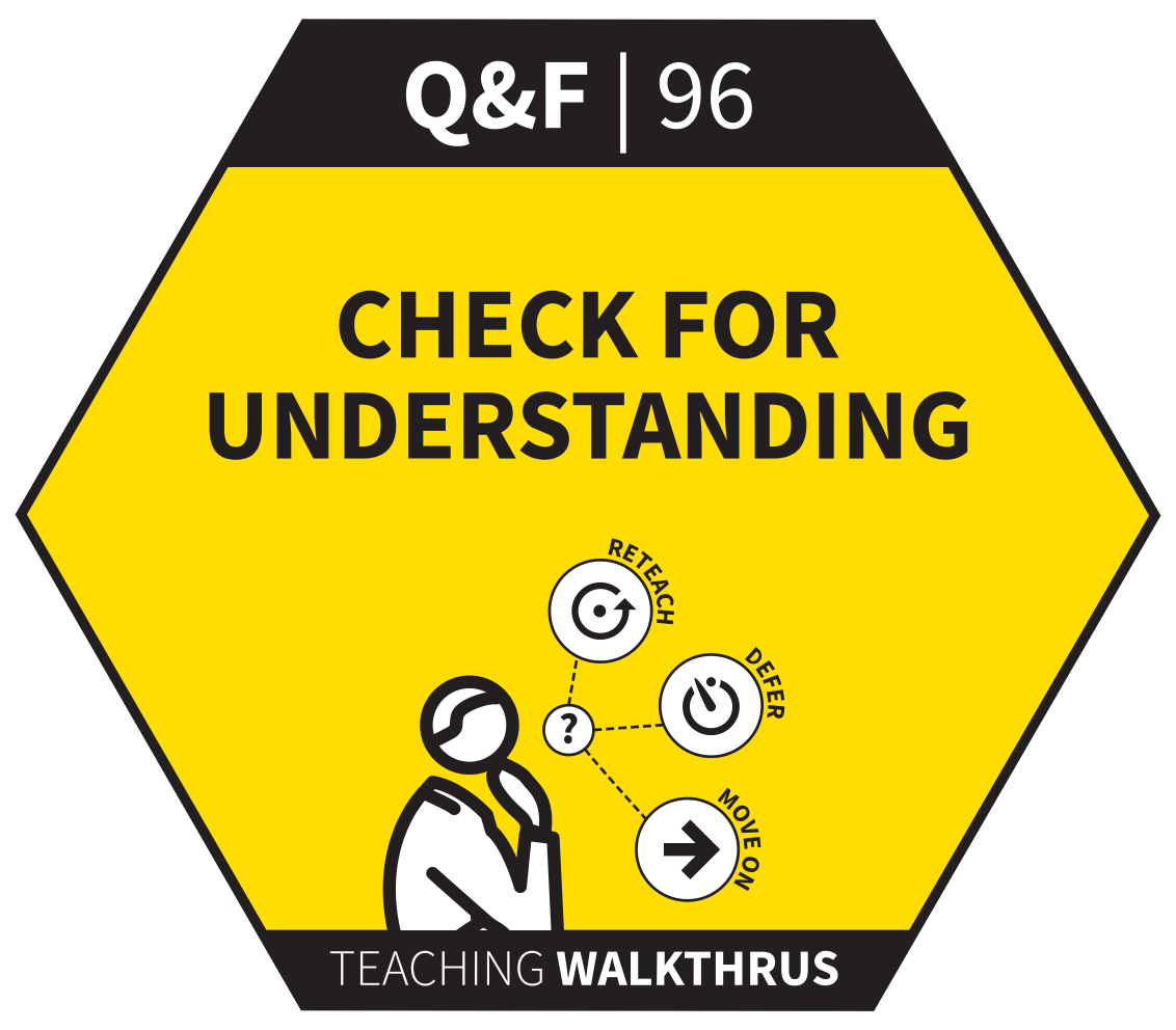 5. Check for Understanding