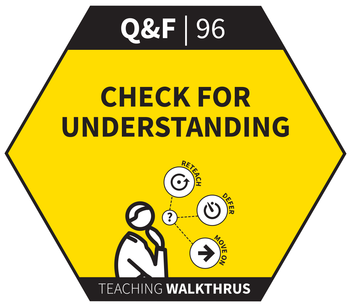 5. Check for Understanding